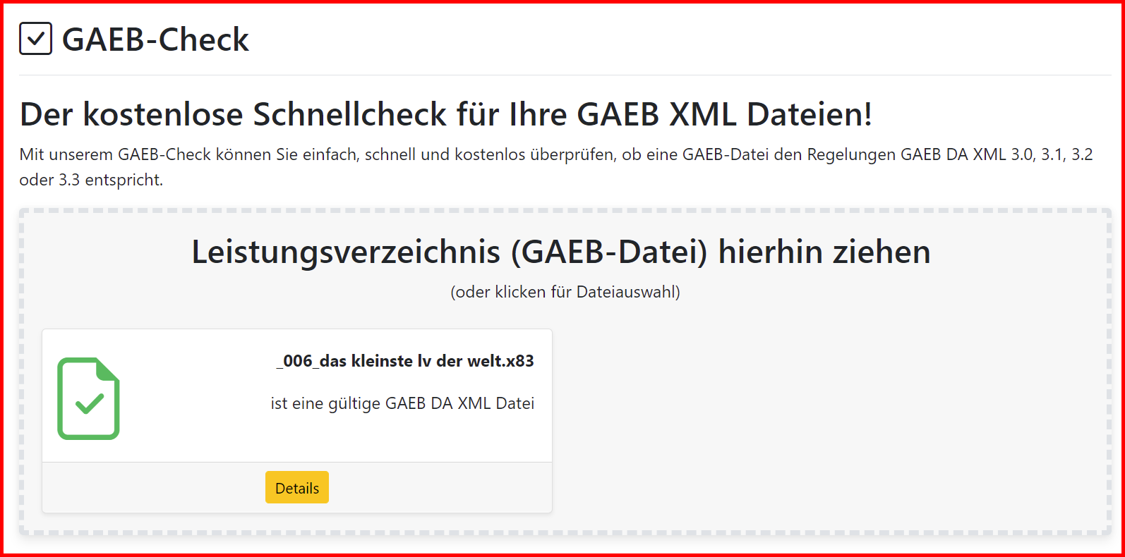 Die GAEB Datei aus Sicht des Handwerks - GAEB-Datei